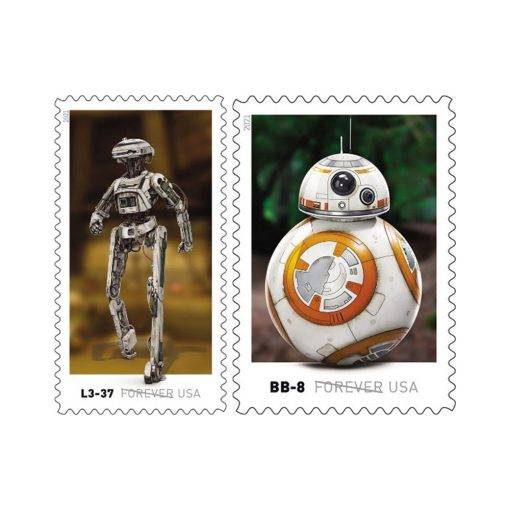 Postage Stamps Star Wars Droids 100pcs/Pack