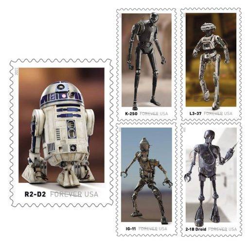Postage Stamps Star Wars Droids 100pcs/Pack